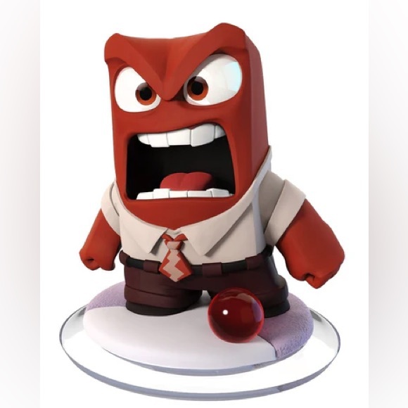 Disney | Toys | Authentic Disney Pixar Anger Figure | Poshmark